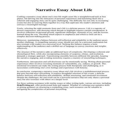Narrative Essay About Life.pdf