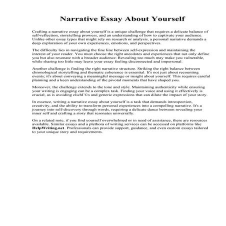 Narrative Essay About Yourself.pdf