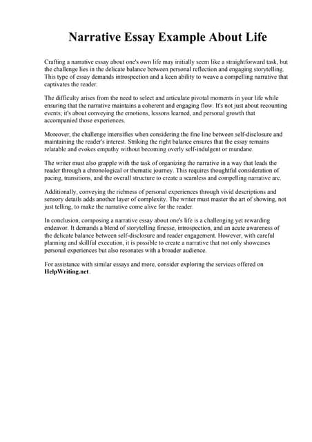 Autobiography Essay Format | PDF