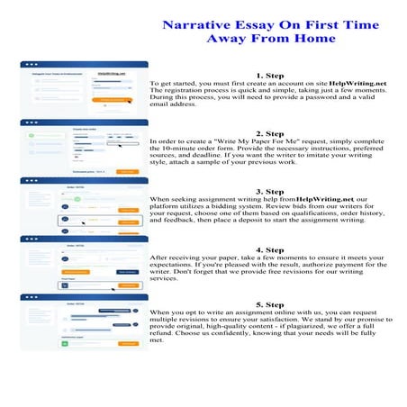 Narrative Essay On First Time Away From Home | PDF