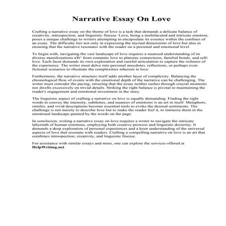 Narrative Essay About Death. Mendocino College | PDF