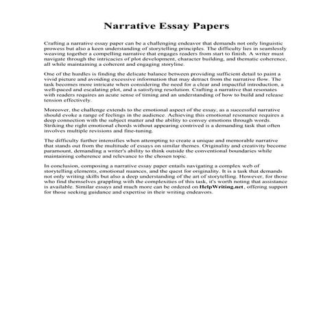 Narrative Essay Papers.pdf
