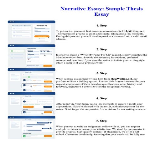 Narrative Essay Sample Thesis Essay | PDF