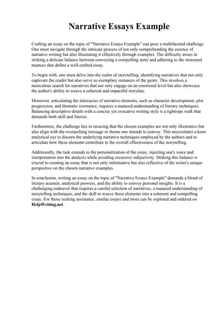 Good Narrative Essay Example.pdf