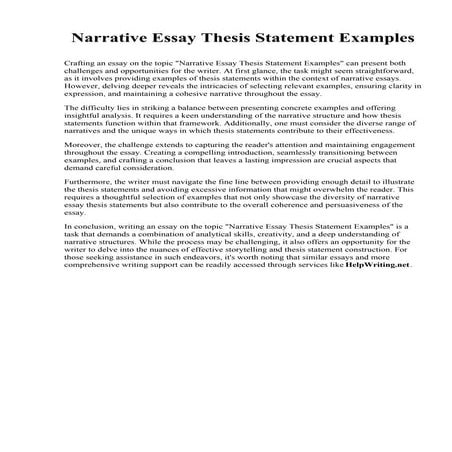 Narrative Essay Thesis Statement Examples.pdf