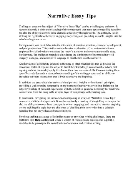 How To Write Narrative Essay.pdf