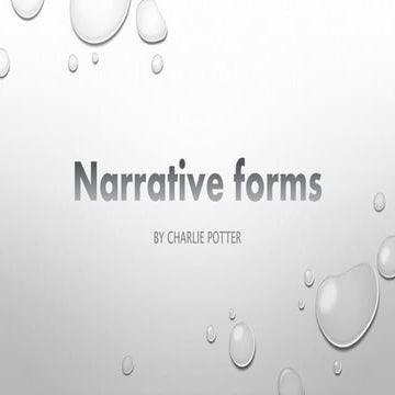 Narrative forms | PPT