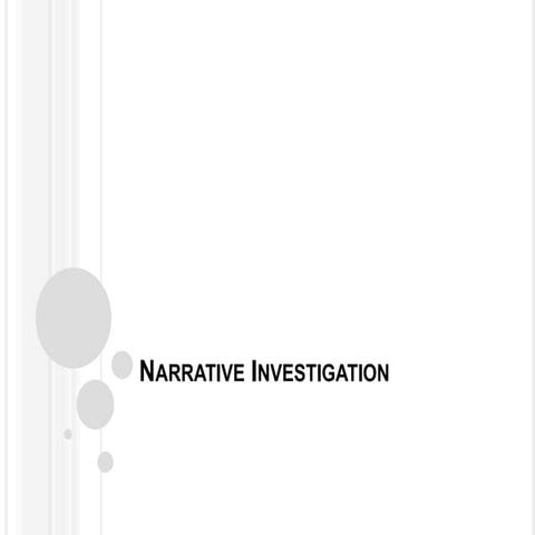 Narrative investigation | PPT