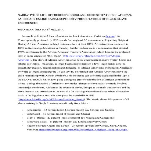 Narrative of life | DOCX