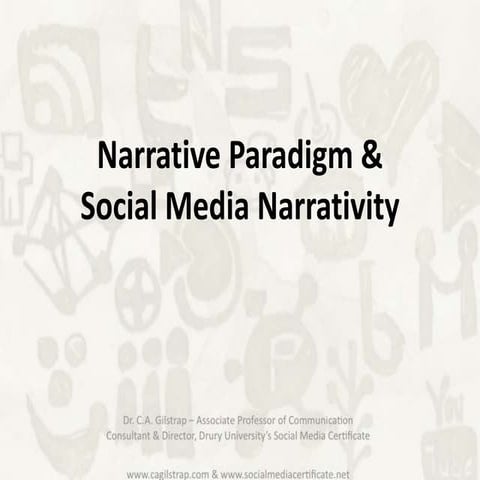 Narrative paradigm and narrative 2.0 new | PPT