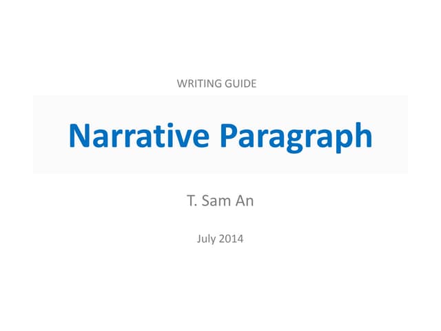 The Narrative Writing Pack | PDF