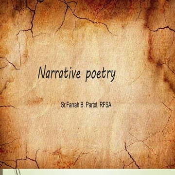 Narrative poetry | PPTX