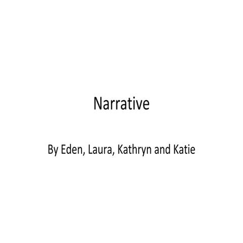 Narrative powerpoint | PPT | Screenwriting | Content Production