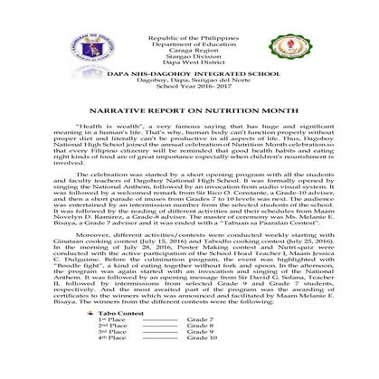 Narrative Report Sample Nutrition Month.docx