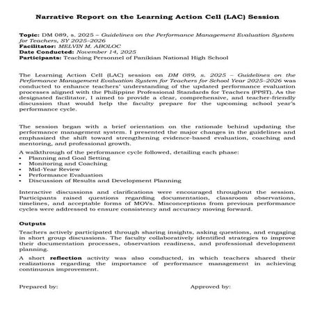 SCHOOL LEARNING ACTION CELL NARRATIVE REPORT.docx