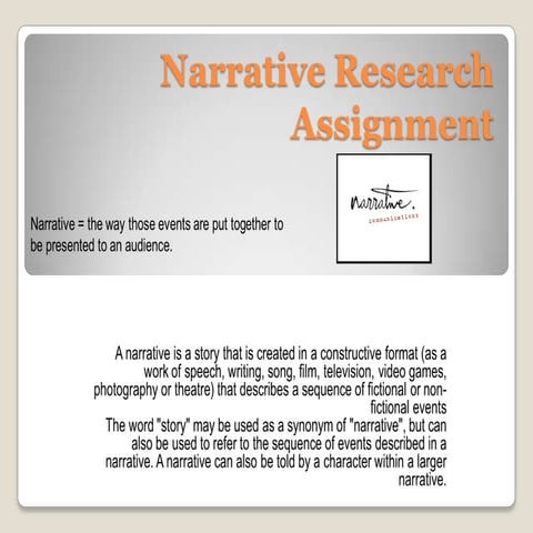 Narrative research a. | PPT