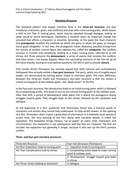 The three act structure | PPT