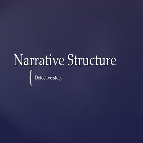 Narrative structure | PPT