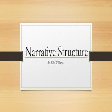 Narrative structure- media | PPTX