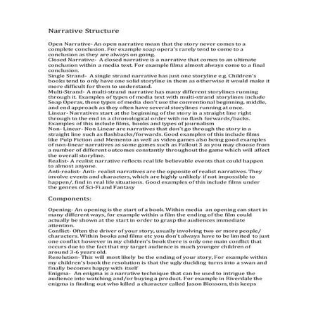 Narrative structure | PDF
