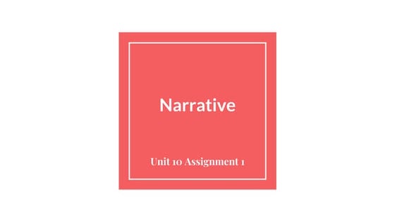 Narrative lesson 2 btec 12 final | PPT