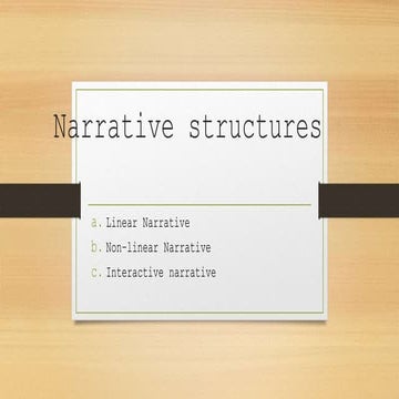 Narrative structures | PPT