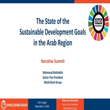 The State of the Sustainable Development Goals in the Arab Region | PPT