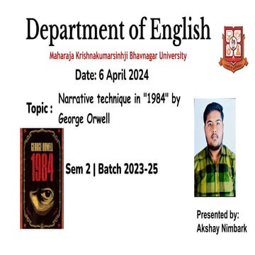 Narrative technique in _1984_ by George Orwell.pptx