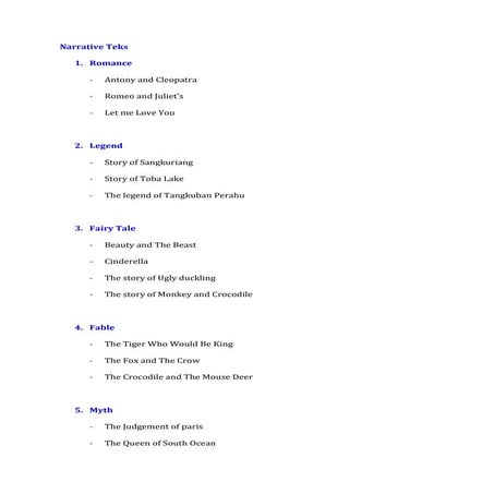 Narrative teks | DOCX