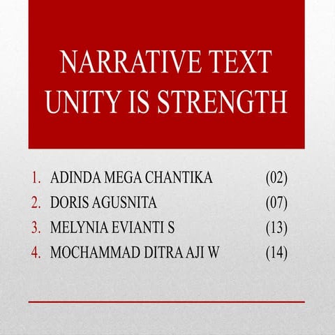 Ppt Narrative text | PPTX