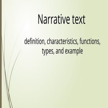 Comprehensive Guide to Narrative Texts: Definition, Structure, and ...
