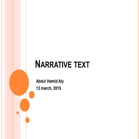 Narrative text Part 1 | PPTX