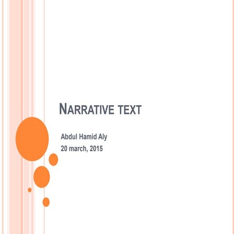 Narrative text Part 2 | PPT