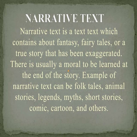 Narrative text