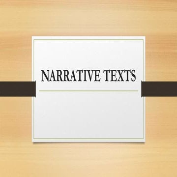 Narrative writing ppt | PPTX