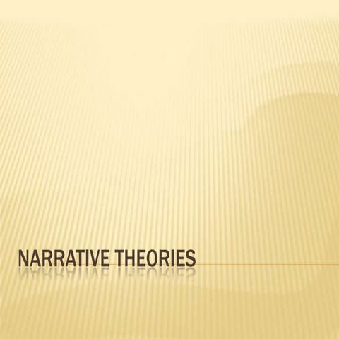 Tzvetan todorov’s narrative theory | PPTX
