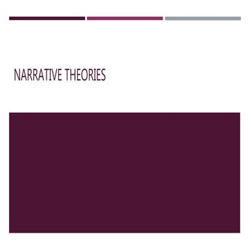 Narrative theories | PPTX