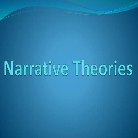 Narrative theories a2 | PPT