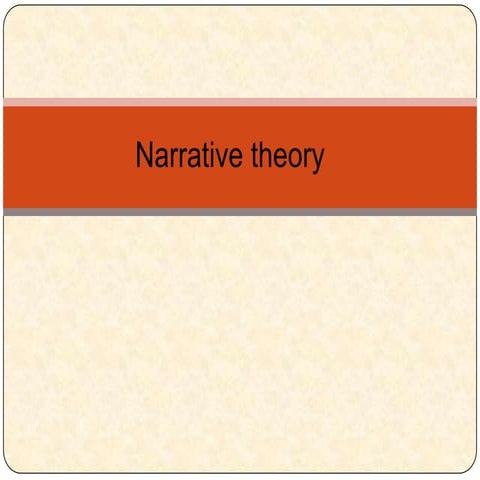 Narrative theory | PPTX