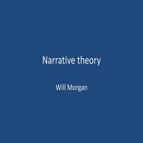 Narrative theory | PPT