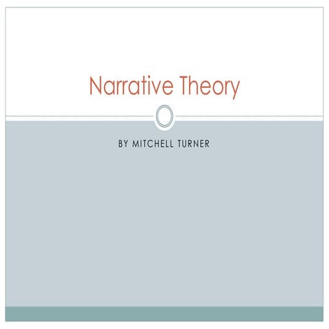 Narrative theory | PPT