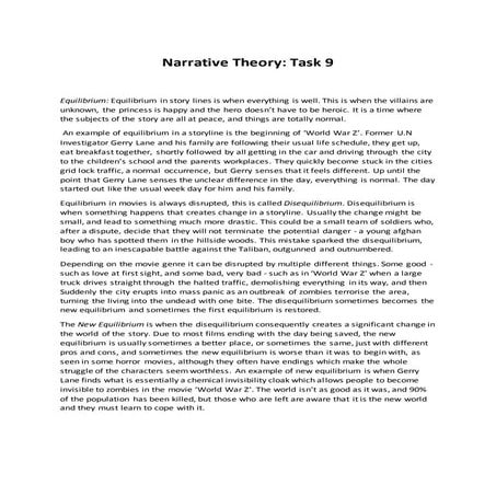 Narrative Theory | PDF