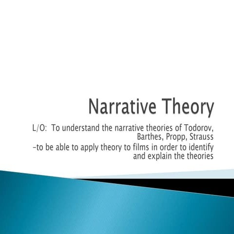 Todorov Theory Quotes Narrative Theorists – AS Media Course
