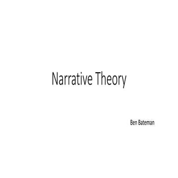 Narrative theory | PPTX