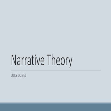 Narrative Theory | PPTX
