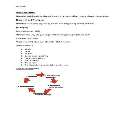 Narrative theory and genre theory | DOCX