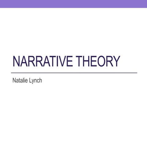 Narrative Theory | PPTX