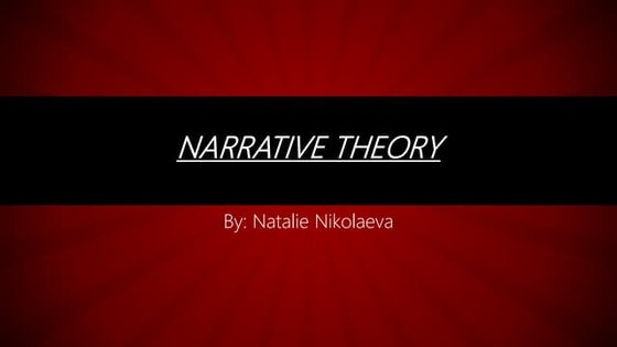 Narrative Theory | PPT