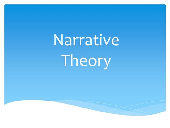 Narrative Theory | PPT