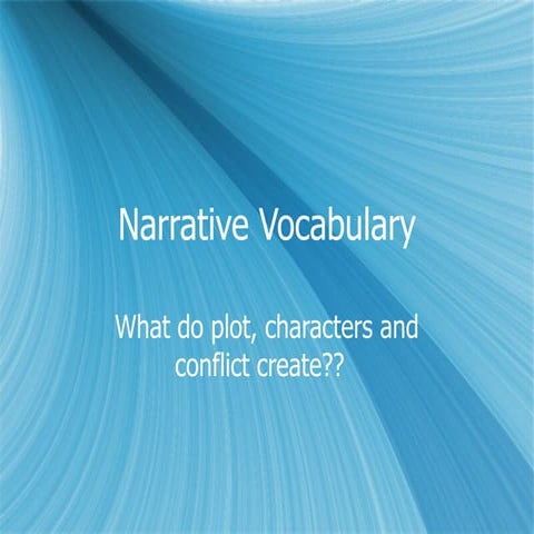 Narrative vocab | PPT